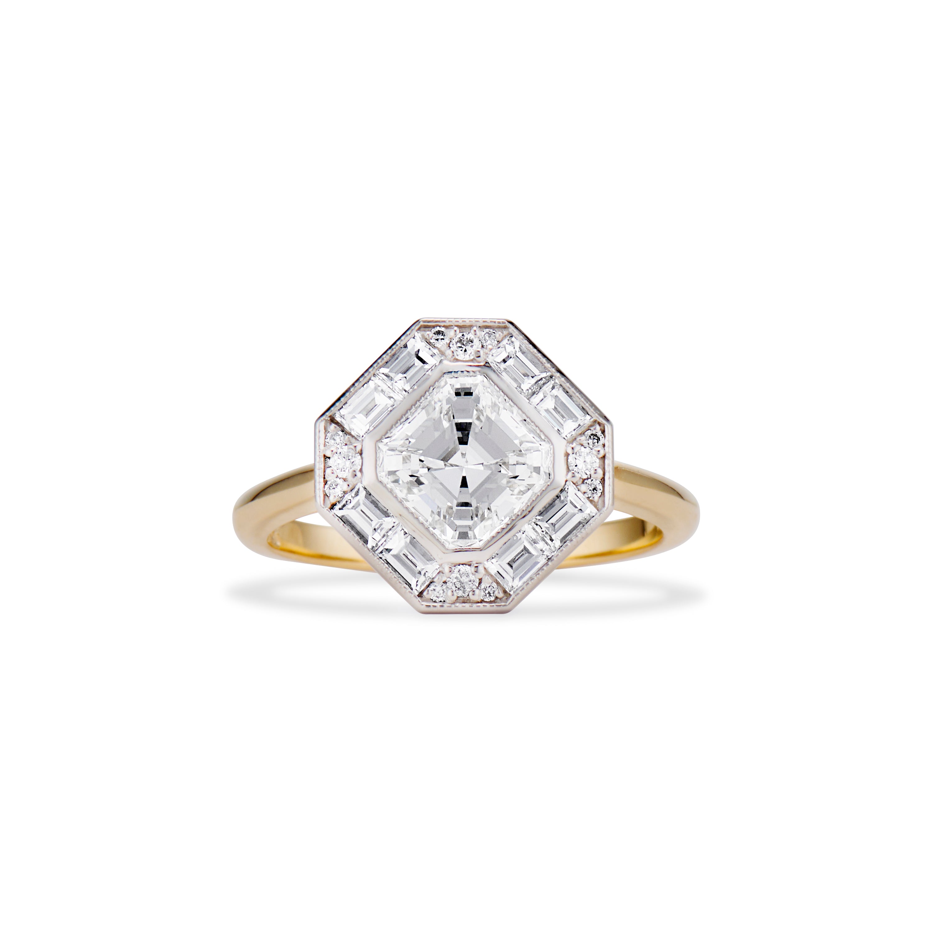 1.21 Carat Asscher Cut Edith Engagement Ring – Ashley Zhang Jewelry