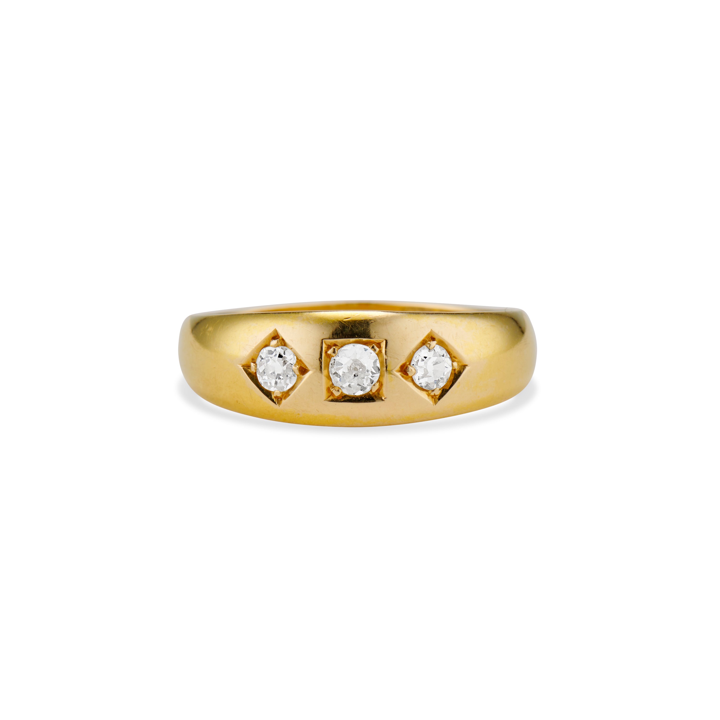 Diamond Three Stone Gypsy Ring – Ashley Zhang Jewelry