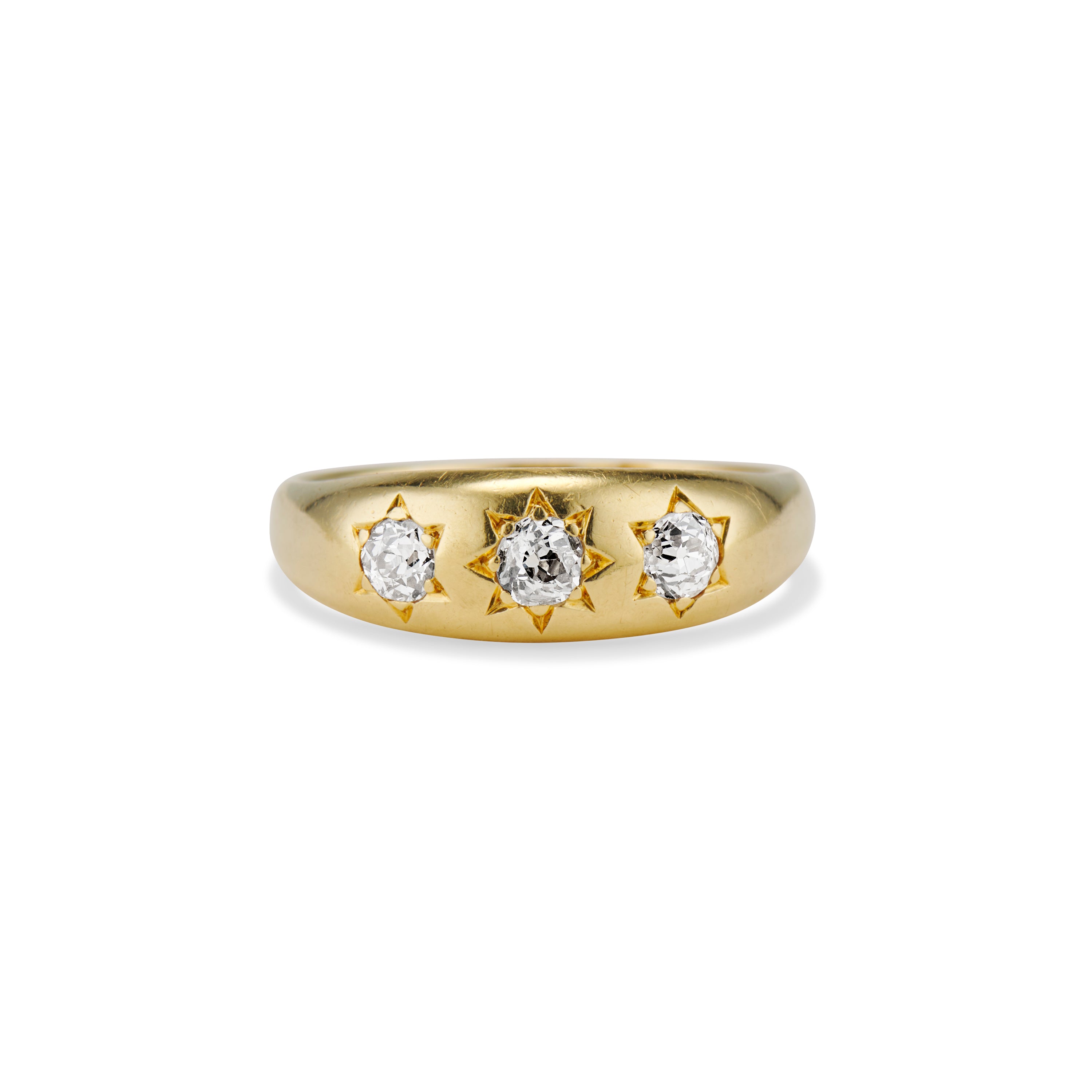 1892 Three Diamond Gypsy Star Ring – Ashley Zhang Jewelry