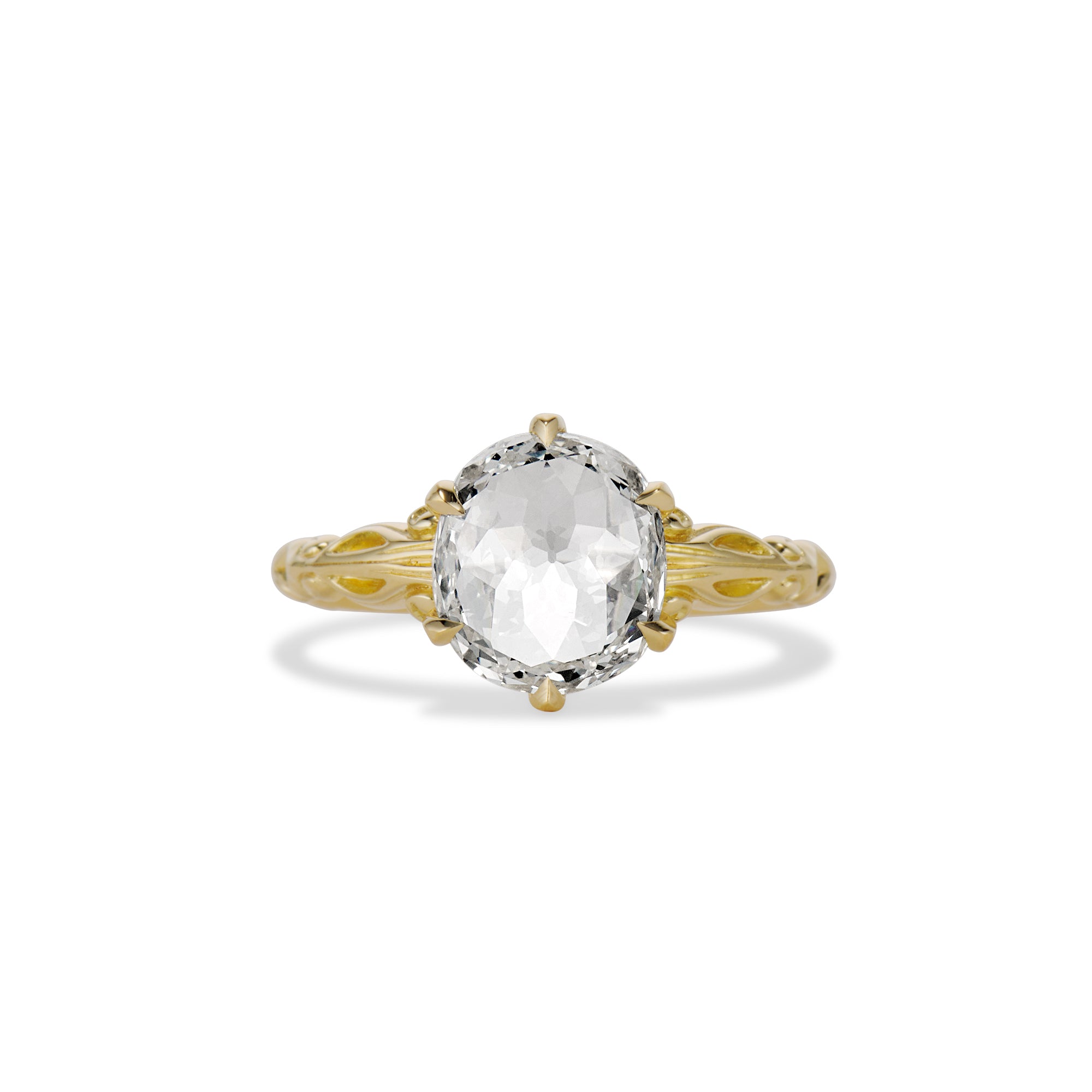 1.78 Carat Rose Cut Diamond Augustine Ring – Ashley Zhang Jewelry