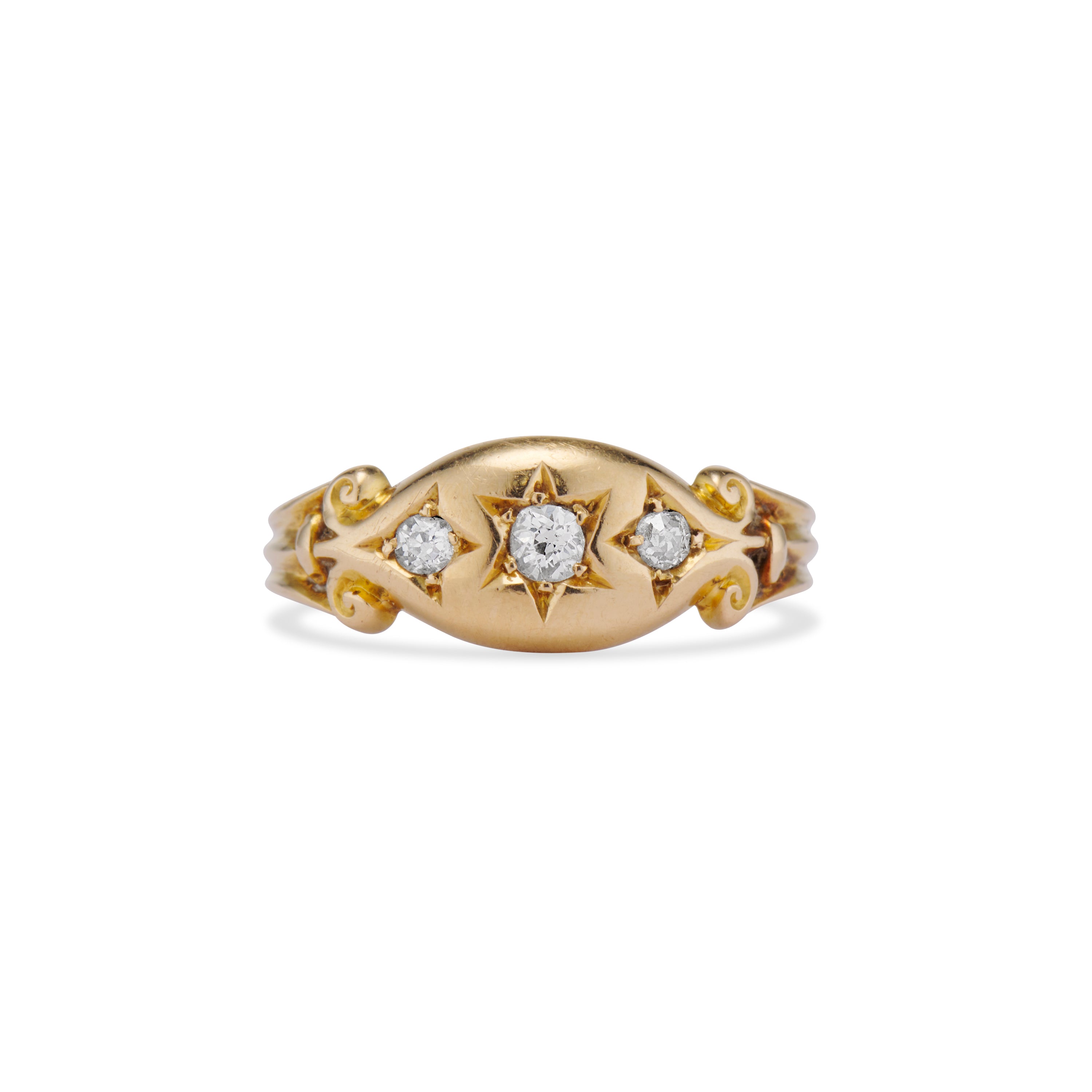 Victorian Diamond Gypsy Scroll Ring – Ashley Zhang Jewelry