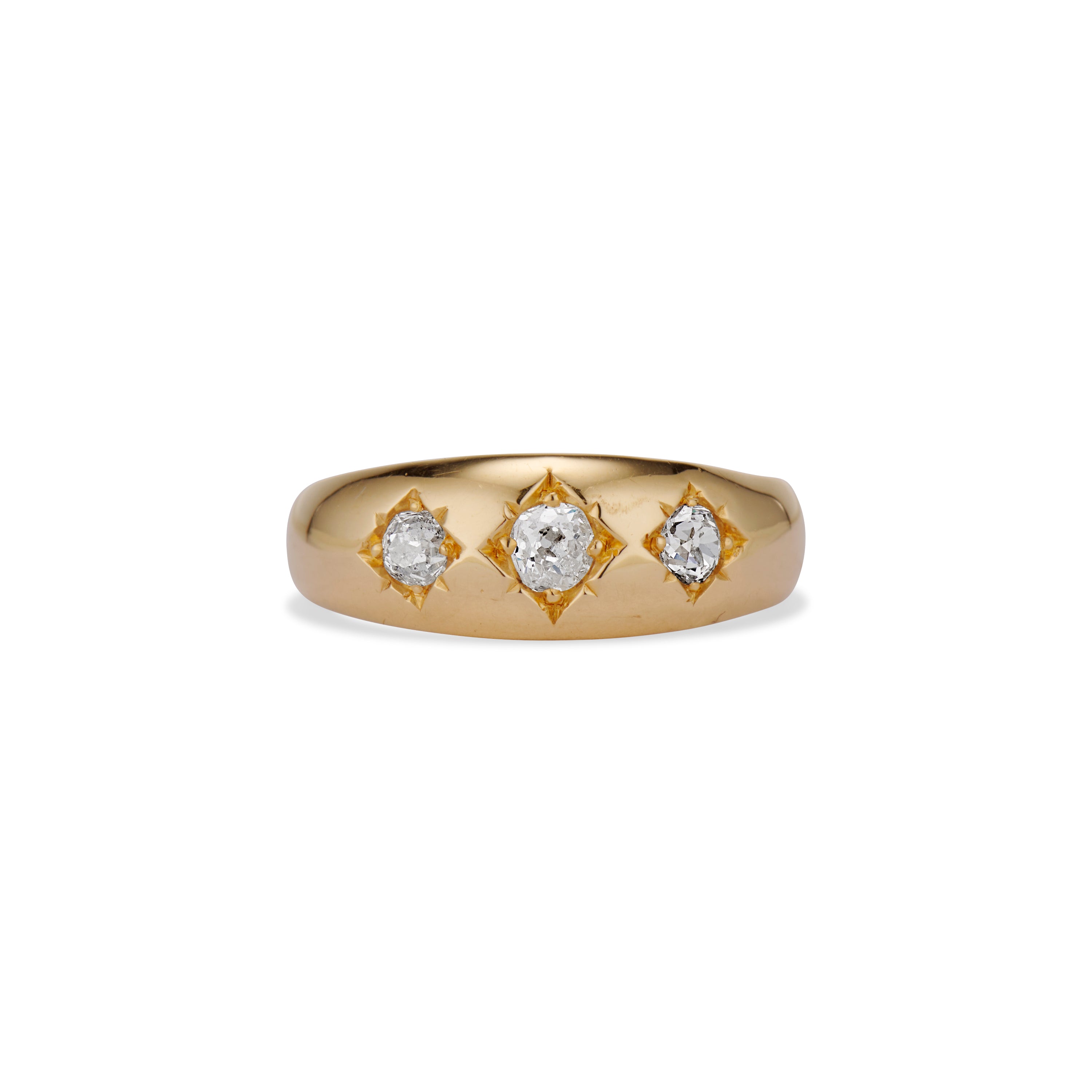 Victorian Three Diamond Gypsy Ring – Ashley Zhang Jewelry
