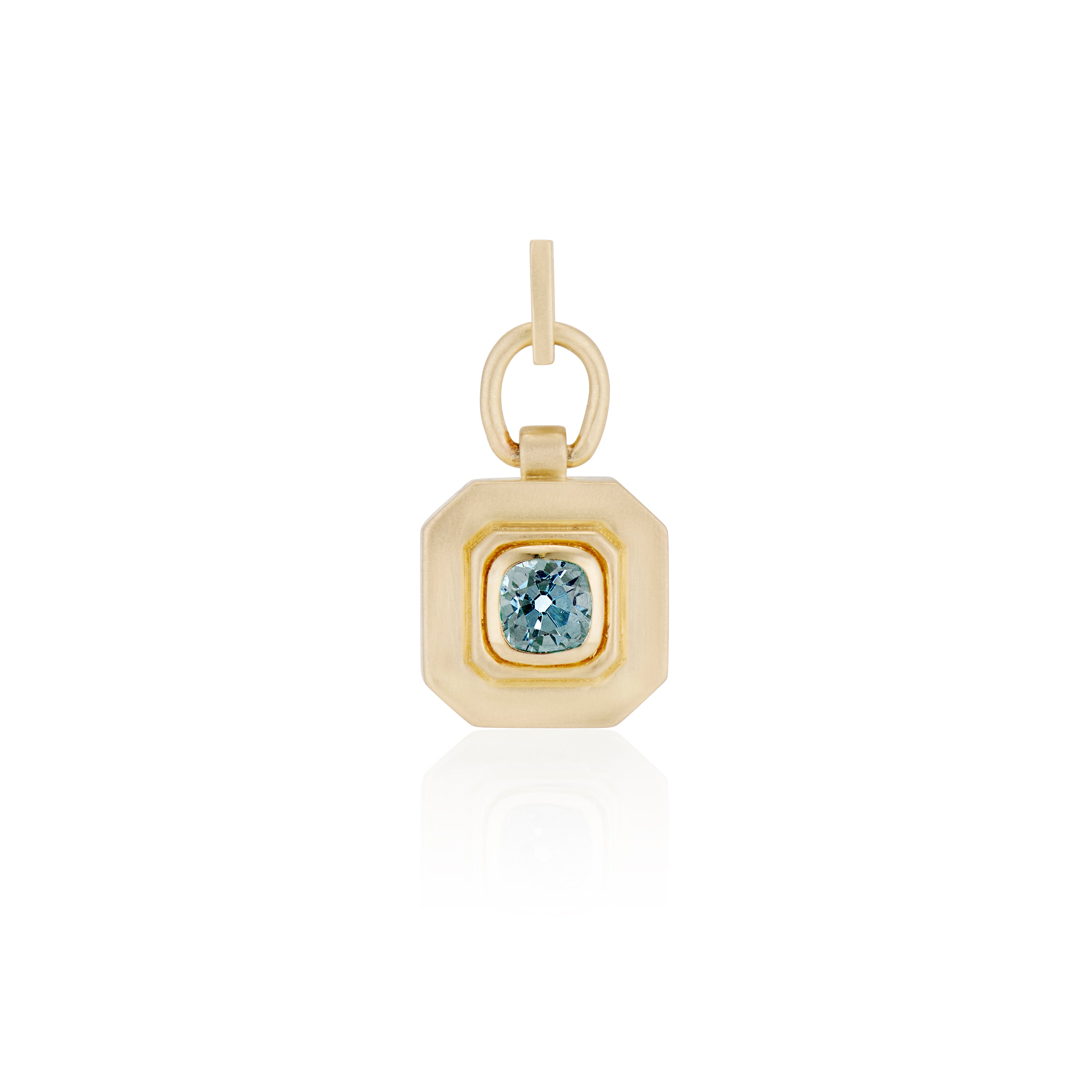 Old Mine Cut Aquamarine Thea Pendant – Ashley Zhang Jewelry