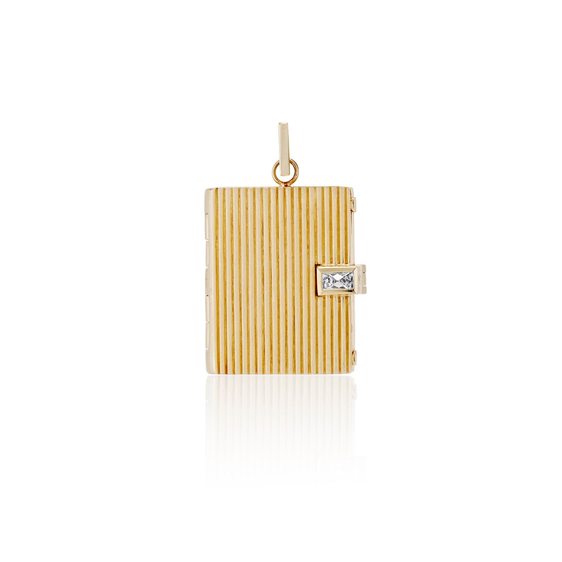 French Cut Diamond Book Locket – Ashley Zhang Jewelry