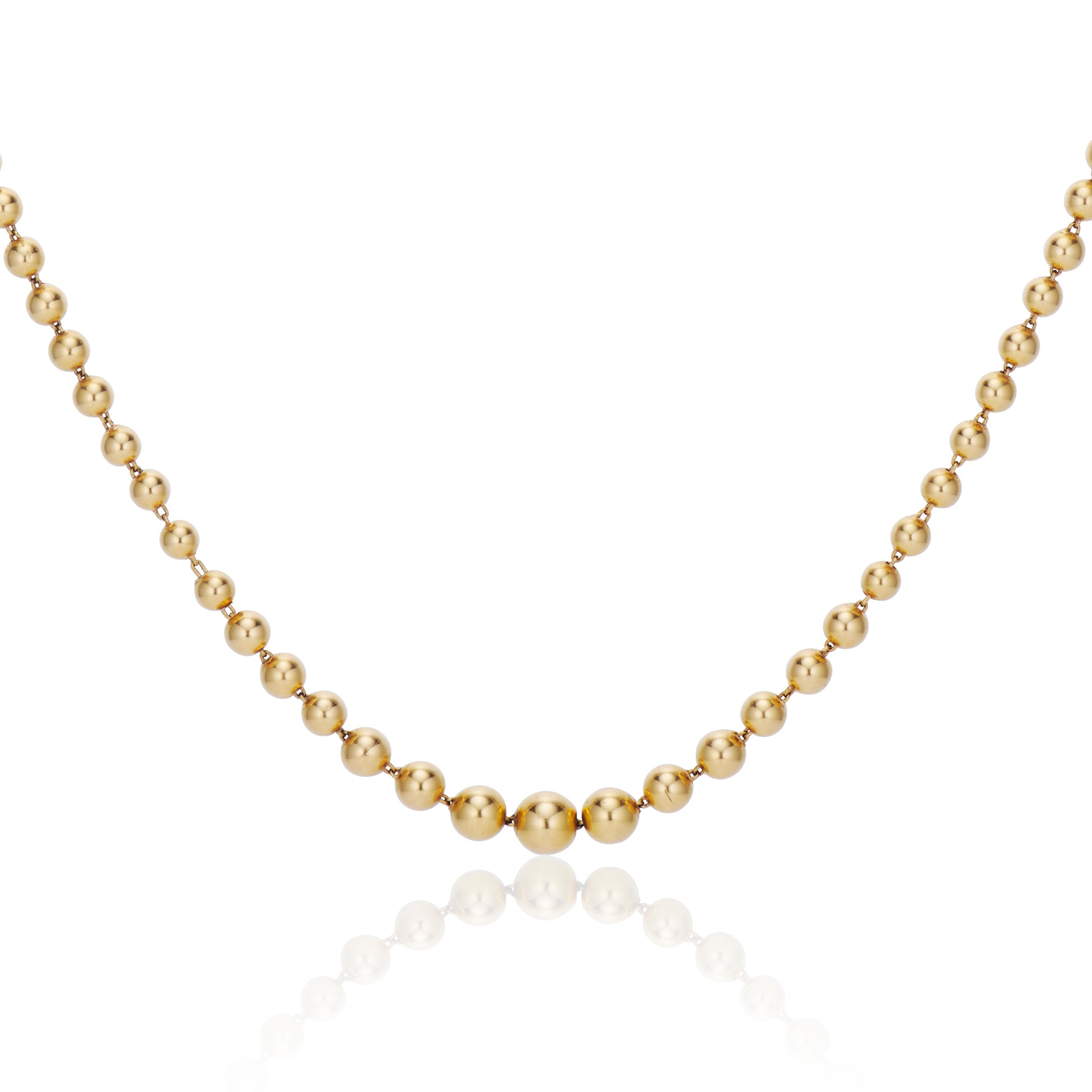 Antique Graduated Bead Chain Necklace – Ashley Zhang Jewelry