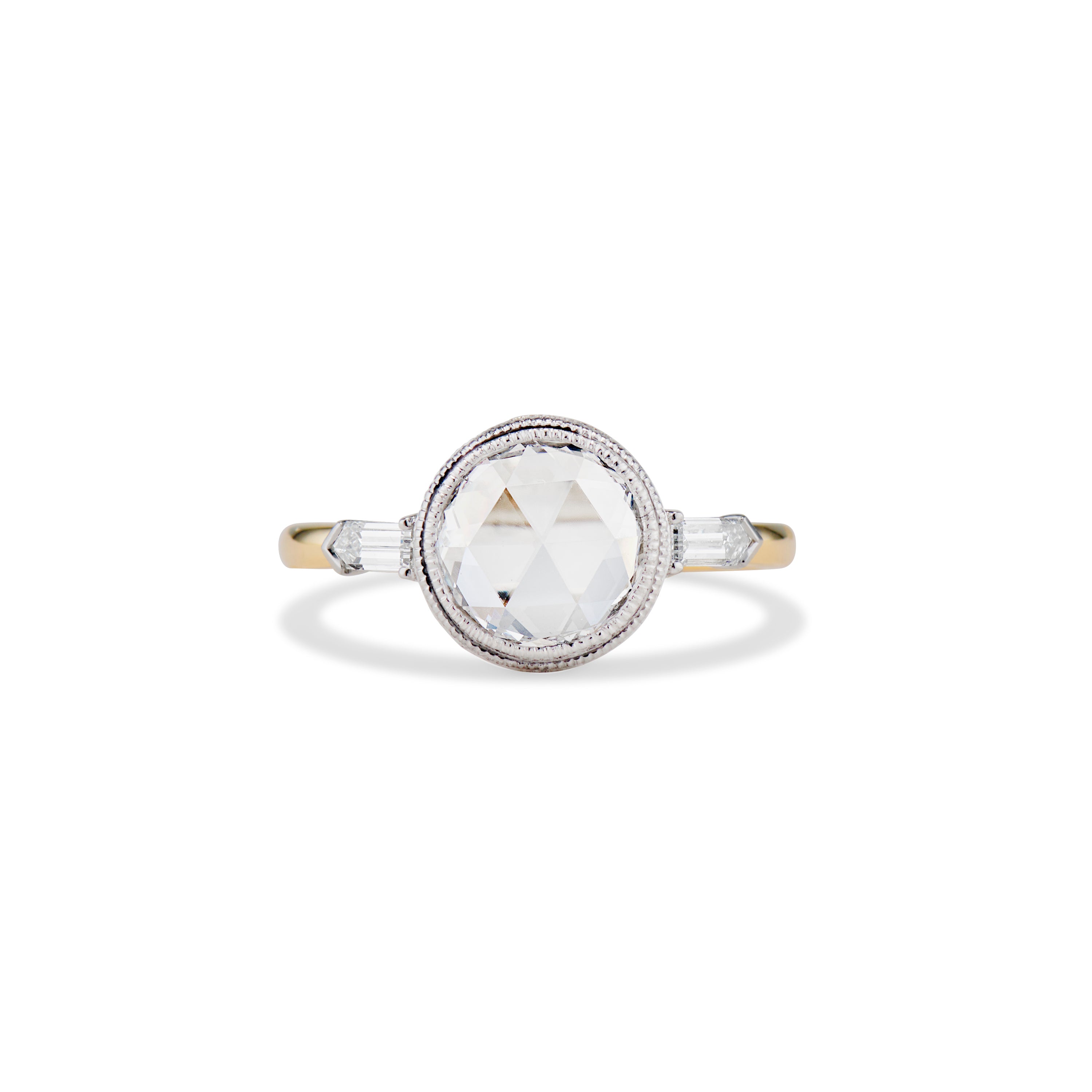 1.06 Carat Rose Cut Josephine Engagement Ring – Ashley Zhang Jewelry
