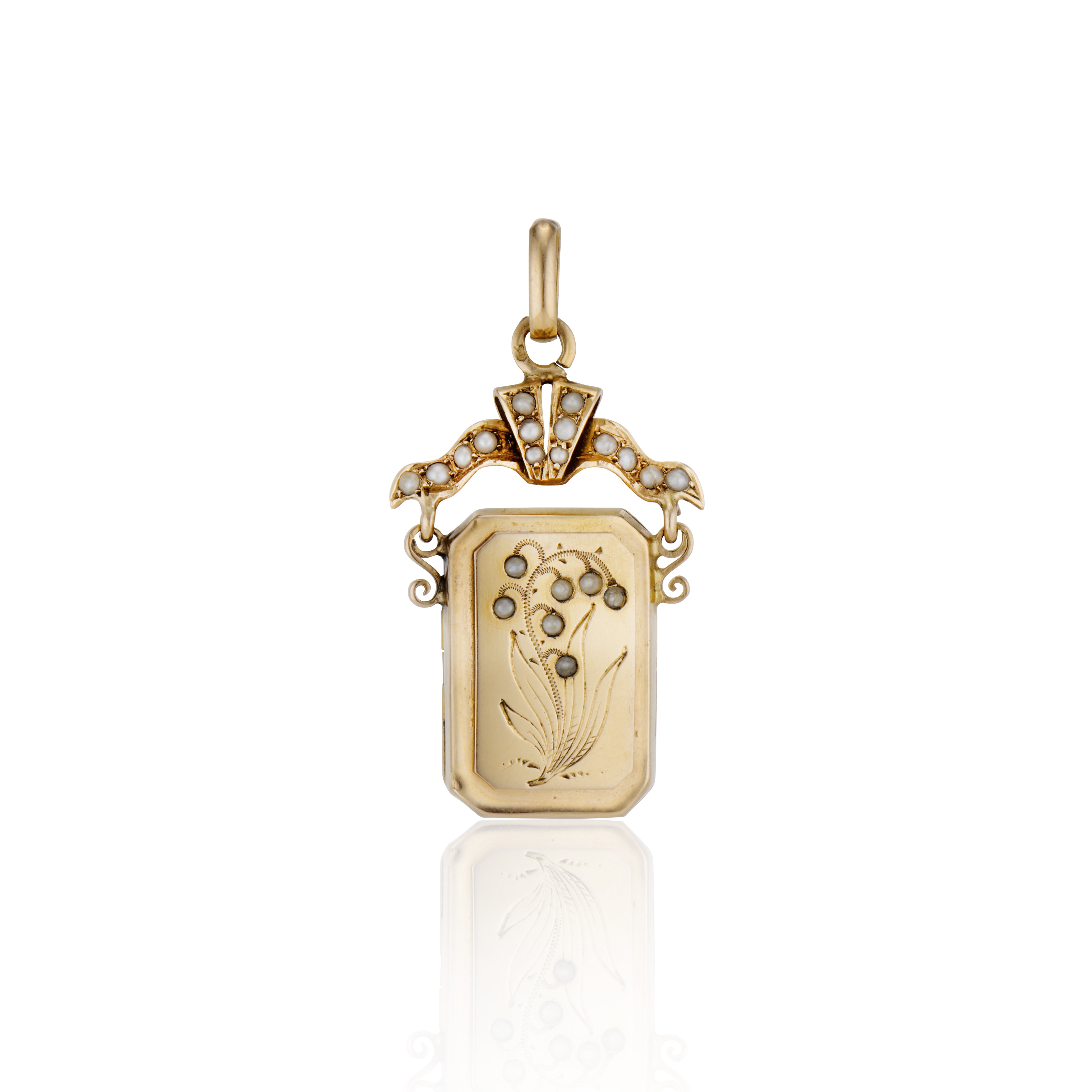 Lily of the Valley Pearl Locket – Ashley Zhang Jewelry