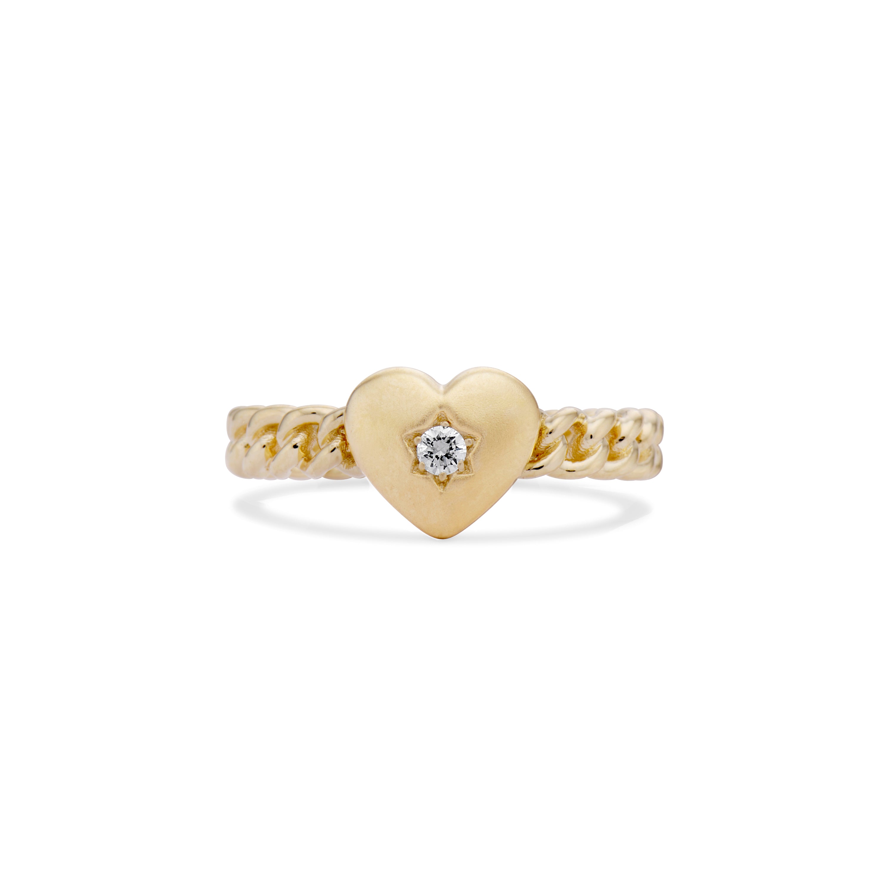Puffy Heart and Diamond Star Ring – Ashley Zhang Jewelry