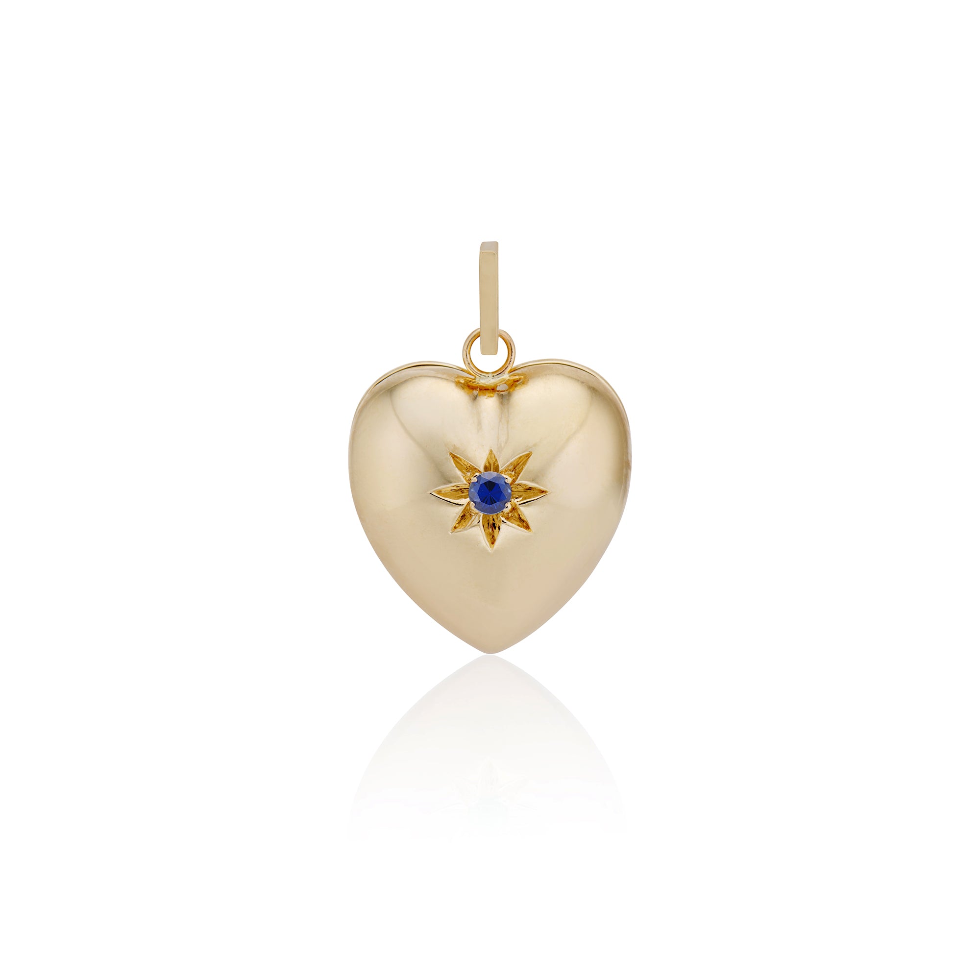 Sapphire Star Heart Locket – Ashley Zhang Jewelry