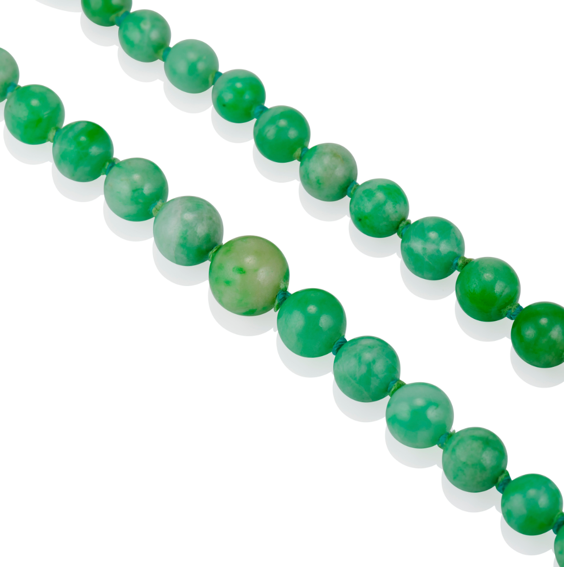 Jadeite Double Strand Bead Necklace – Ashley Zhang Jewelry