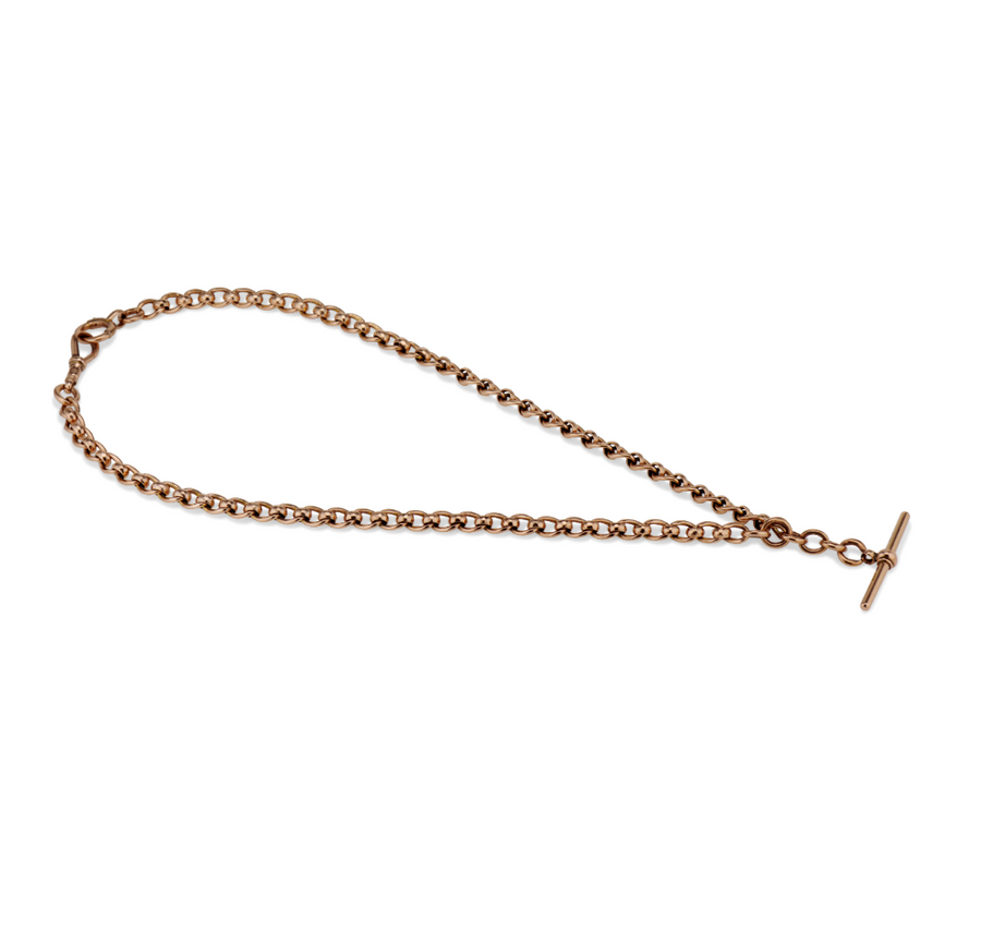 Antique Rose Gold T Bar Chain – Ashley Zhang Jewelry Antique Rose Gold T Bar Chain – Ashley Zhang Jewelry