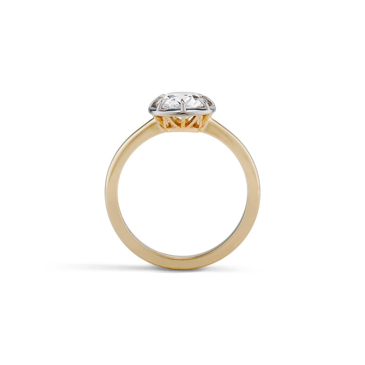 1.20 Carat Collet Cushion Cut Diamond Engagement Ring – Ashley Zhang ...