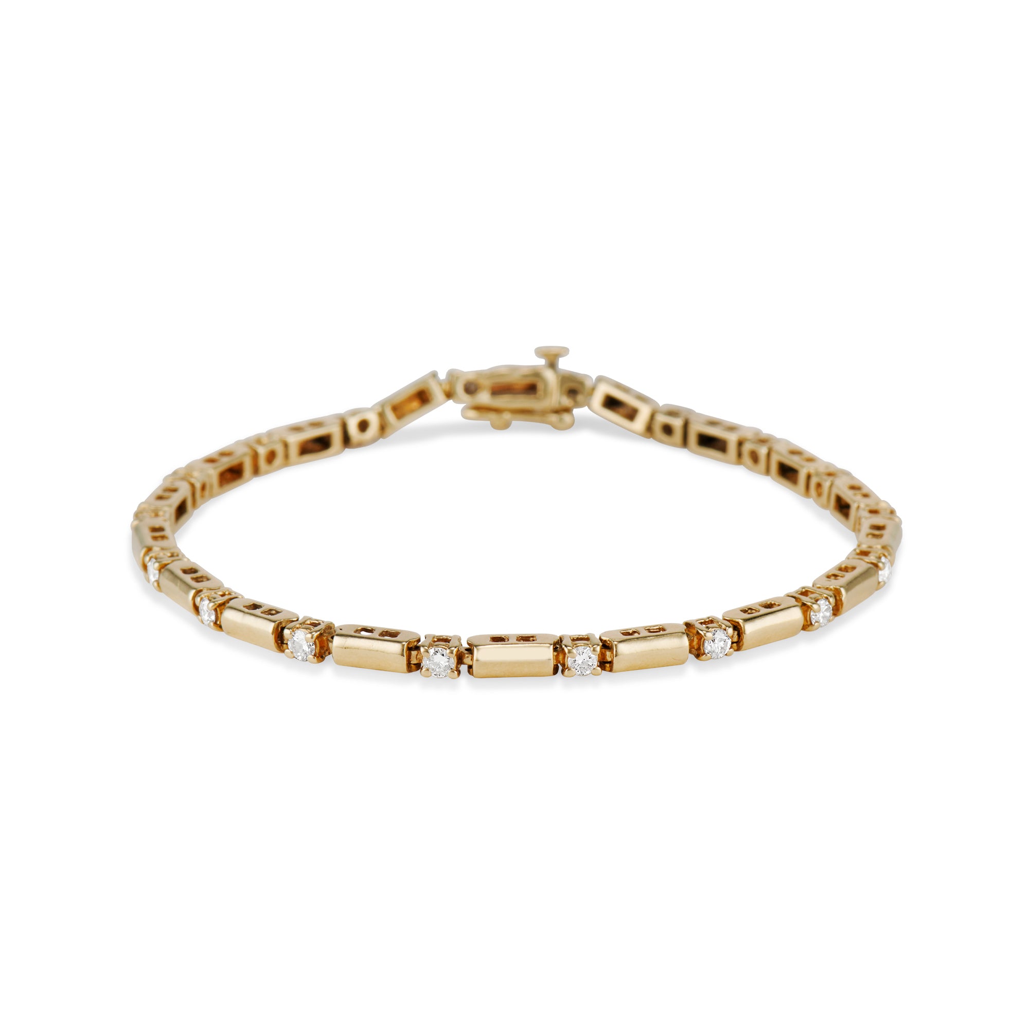 Diamond and Link Line Bracelet – Ashley Zhang Jewelry