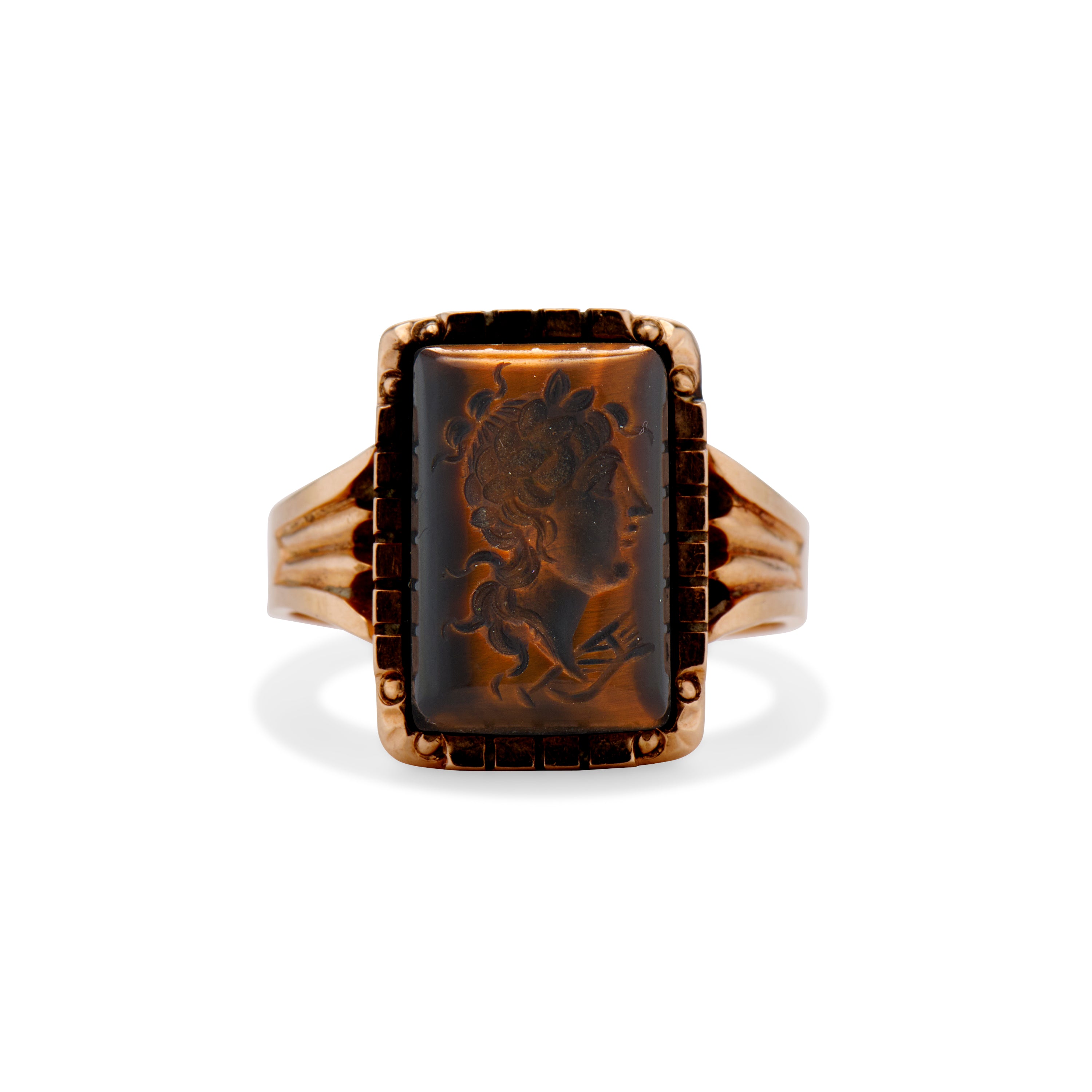 Tiger's Eye Intaglio Ring – Ashley Zhang Jewelry