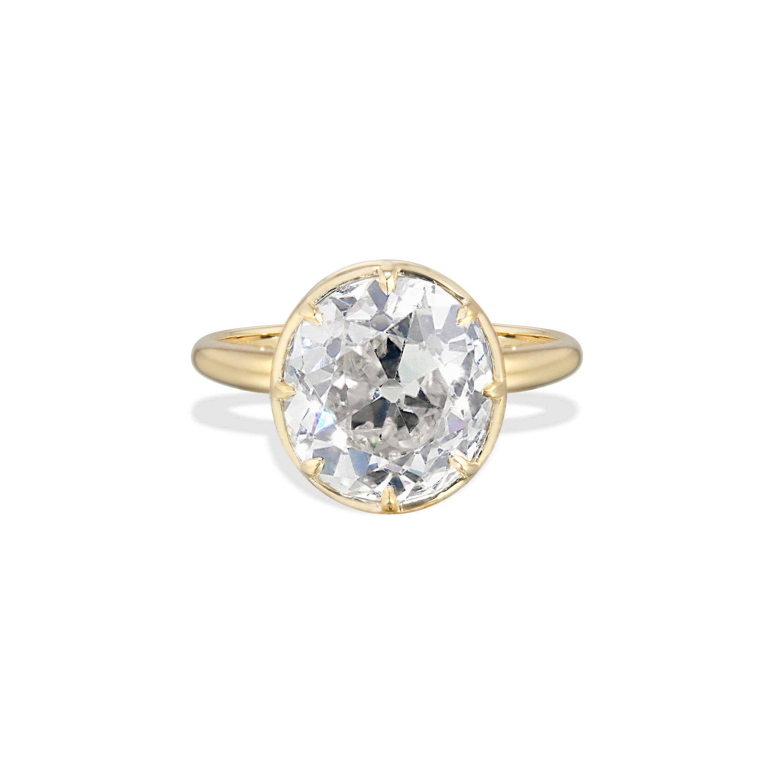4.79 Carat Old Mine Cut Remi Engagement Ring – Ashley Zhang Jewelry