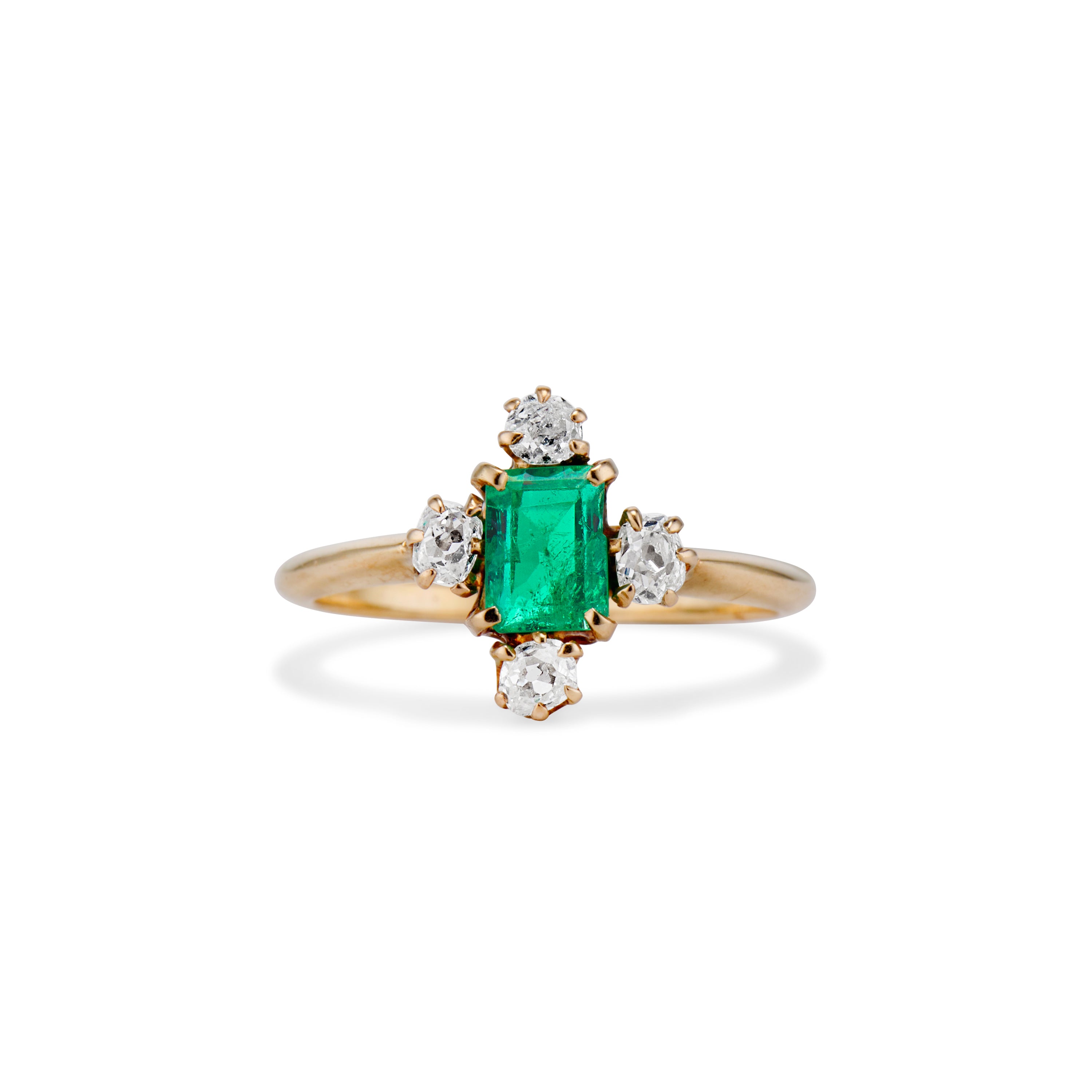 Diamond Compass Emerald Ring – Ashley Zhang Jewelry