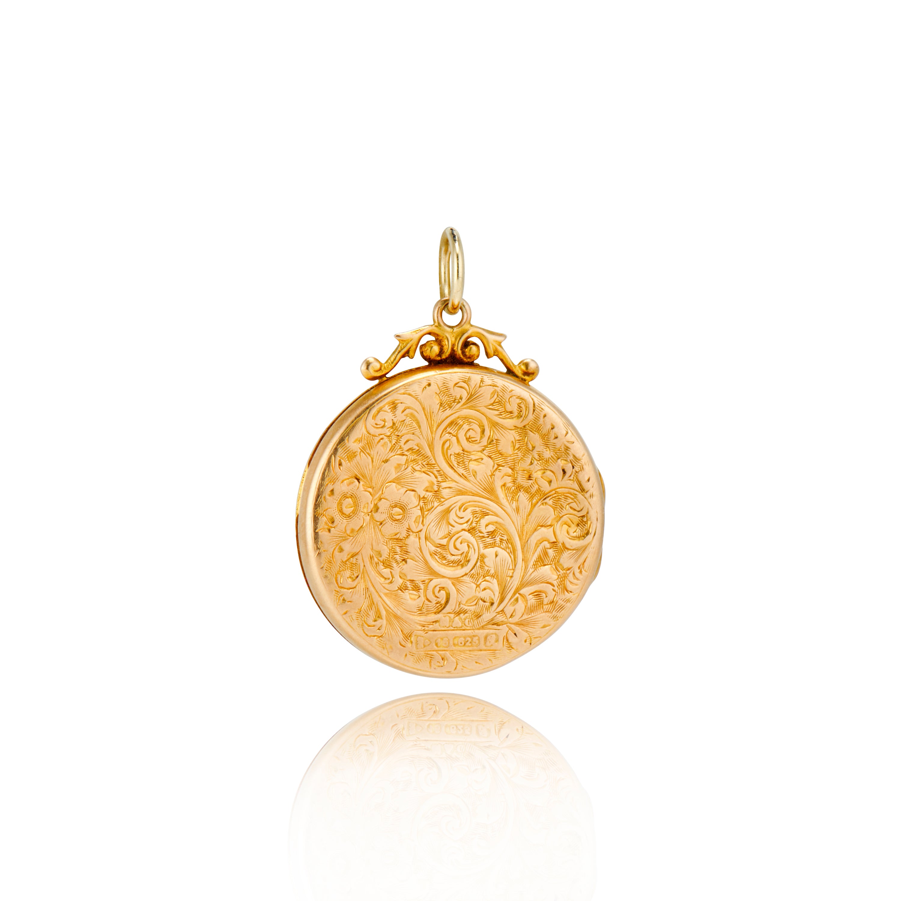 Antique Engraved Locket – Ashley Zhang Jewelry
