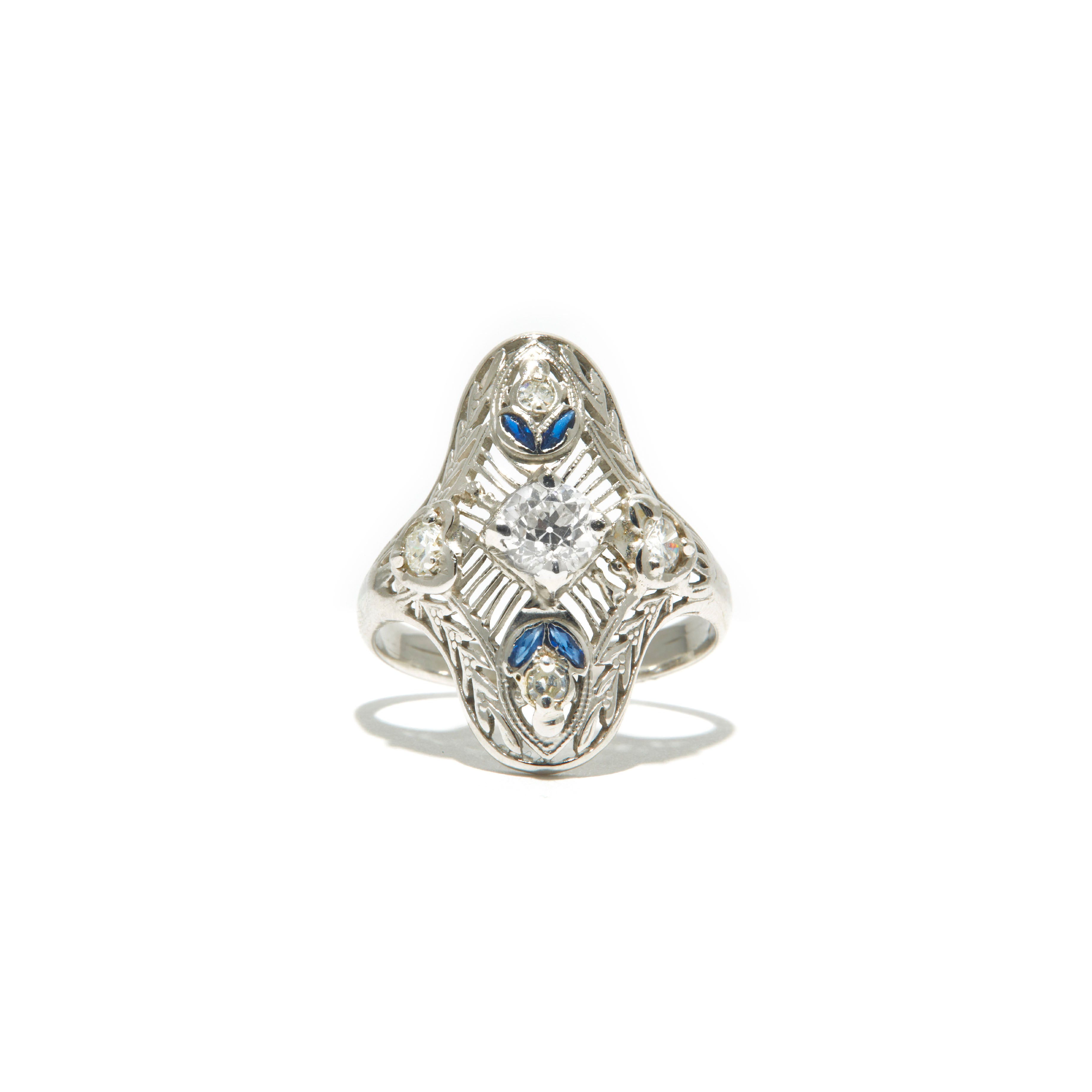 Old Mine Cut Diamond Filigree Ring – Ashley Zhang Jewelry