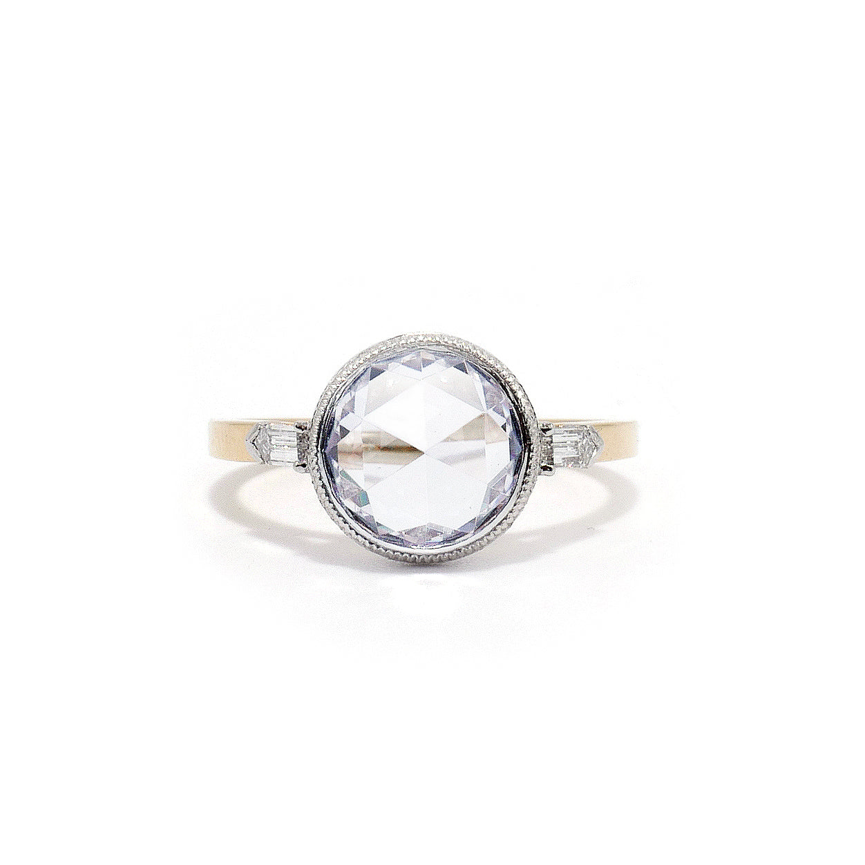 1.30 Carat Rose Cut Josephine Engagement Ring – Ashley Zhang Jewelry
