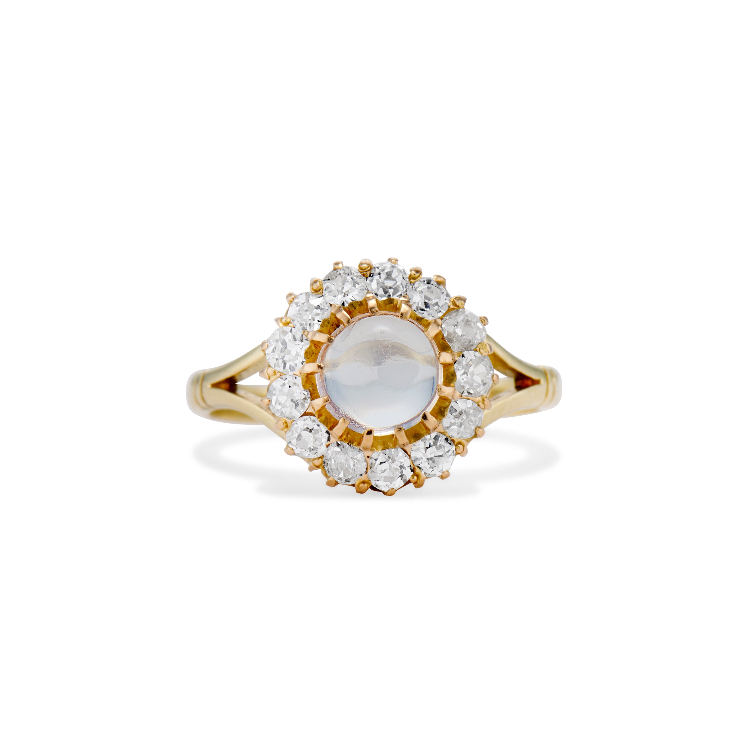 Moonstone Diamond Cluster Ring – Ashley Zhang Jewelry