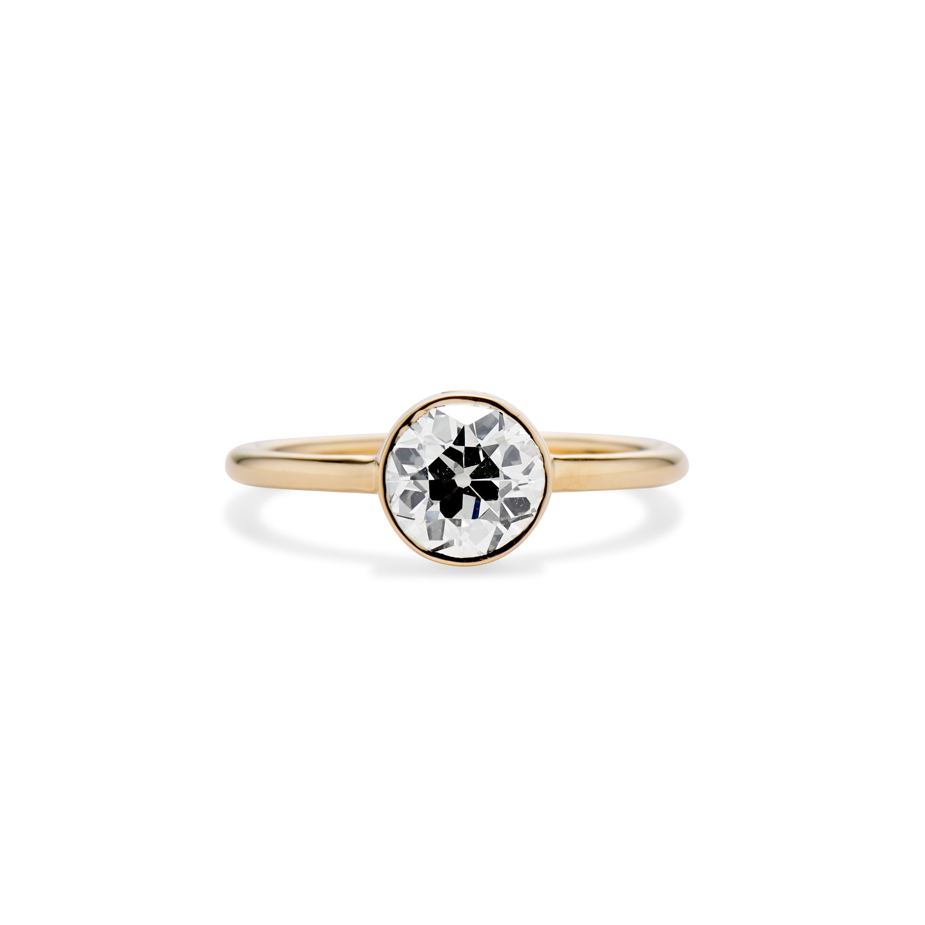 1.17 Carat Old European Cut Bezel Ring – Ashley Zhang Jewelry