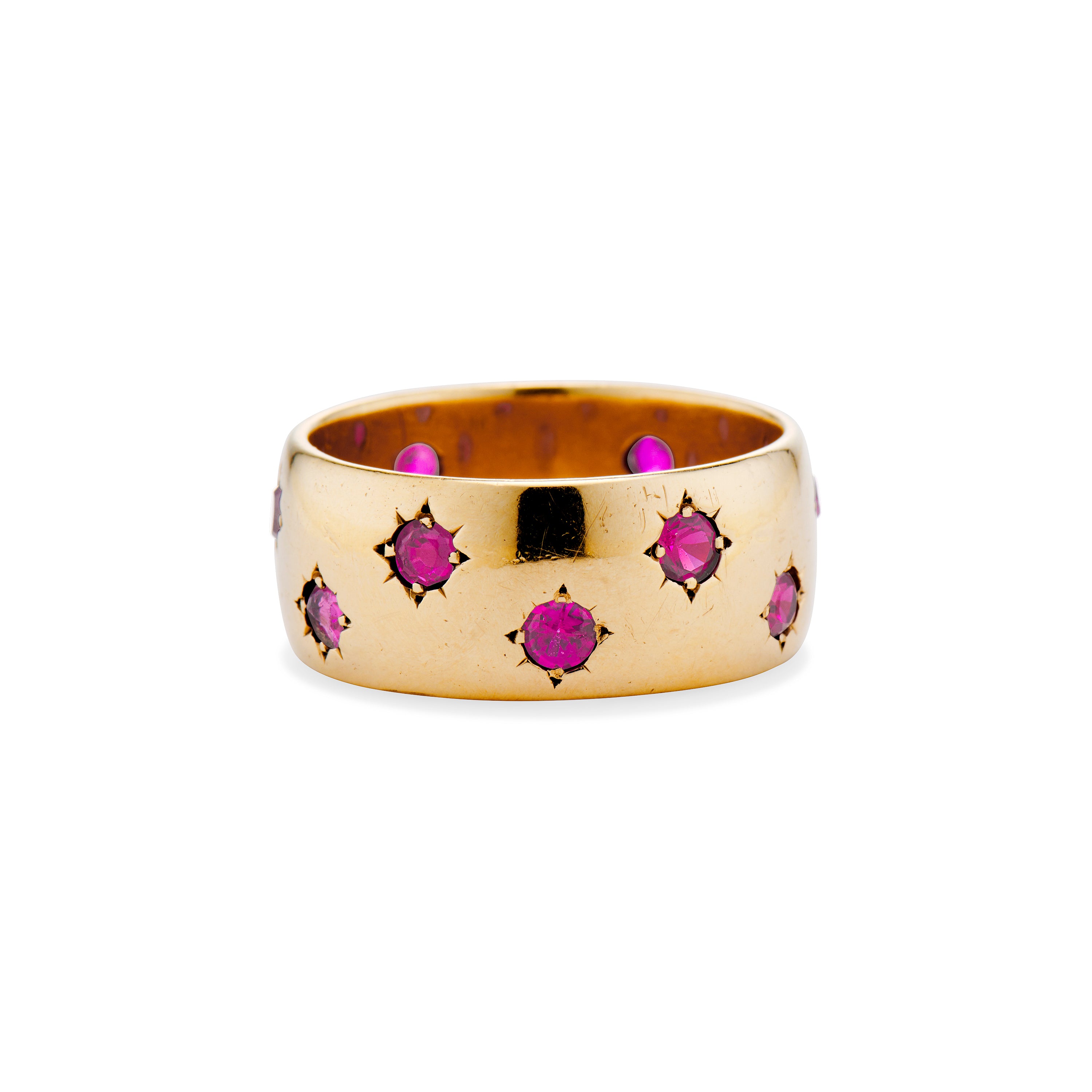 Vintage Ruby Star Band – Ashley Zhang Jewelry