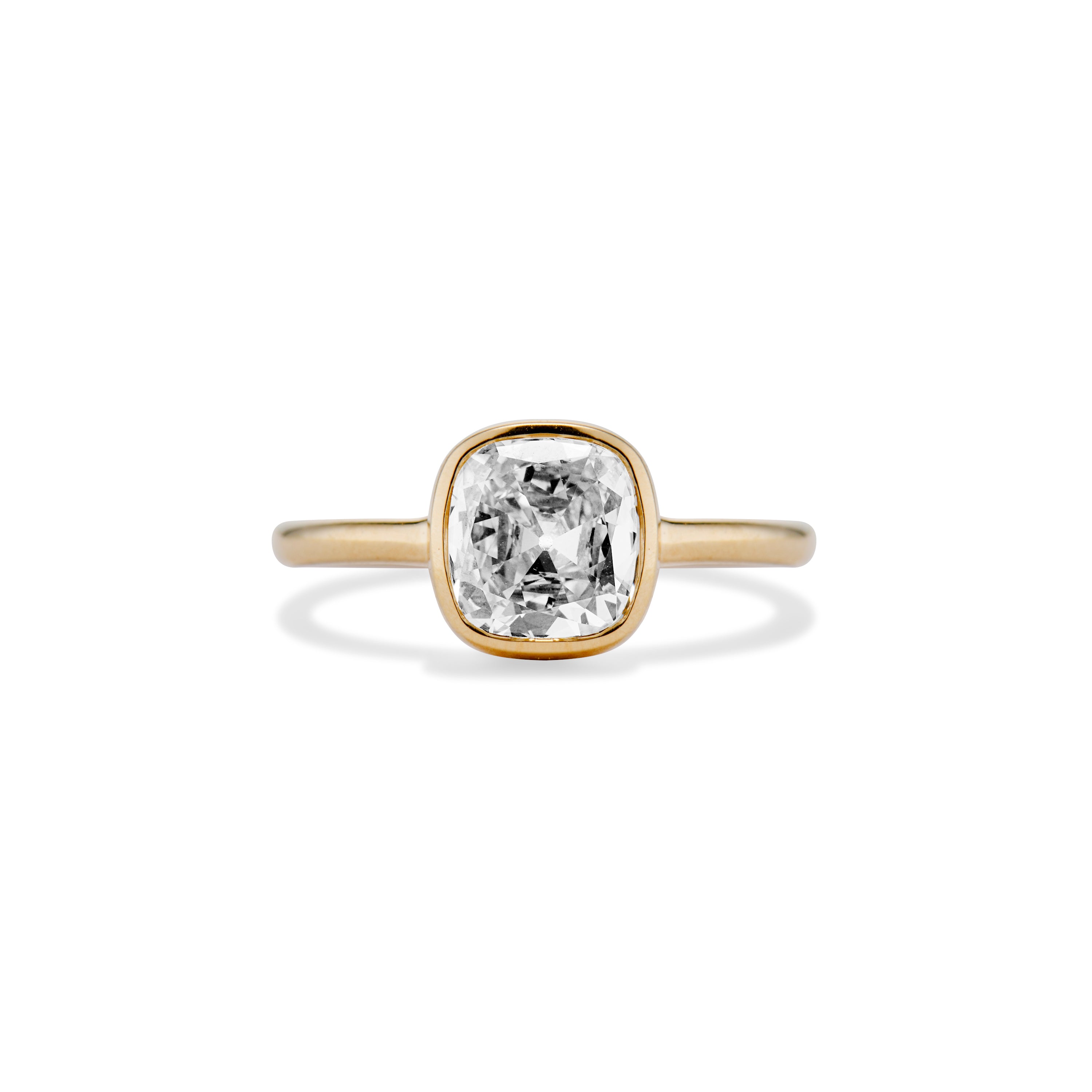 1.19 Carat Bezel Set Old Mine Ring – Ashley Zhang Jewelry