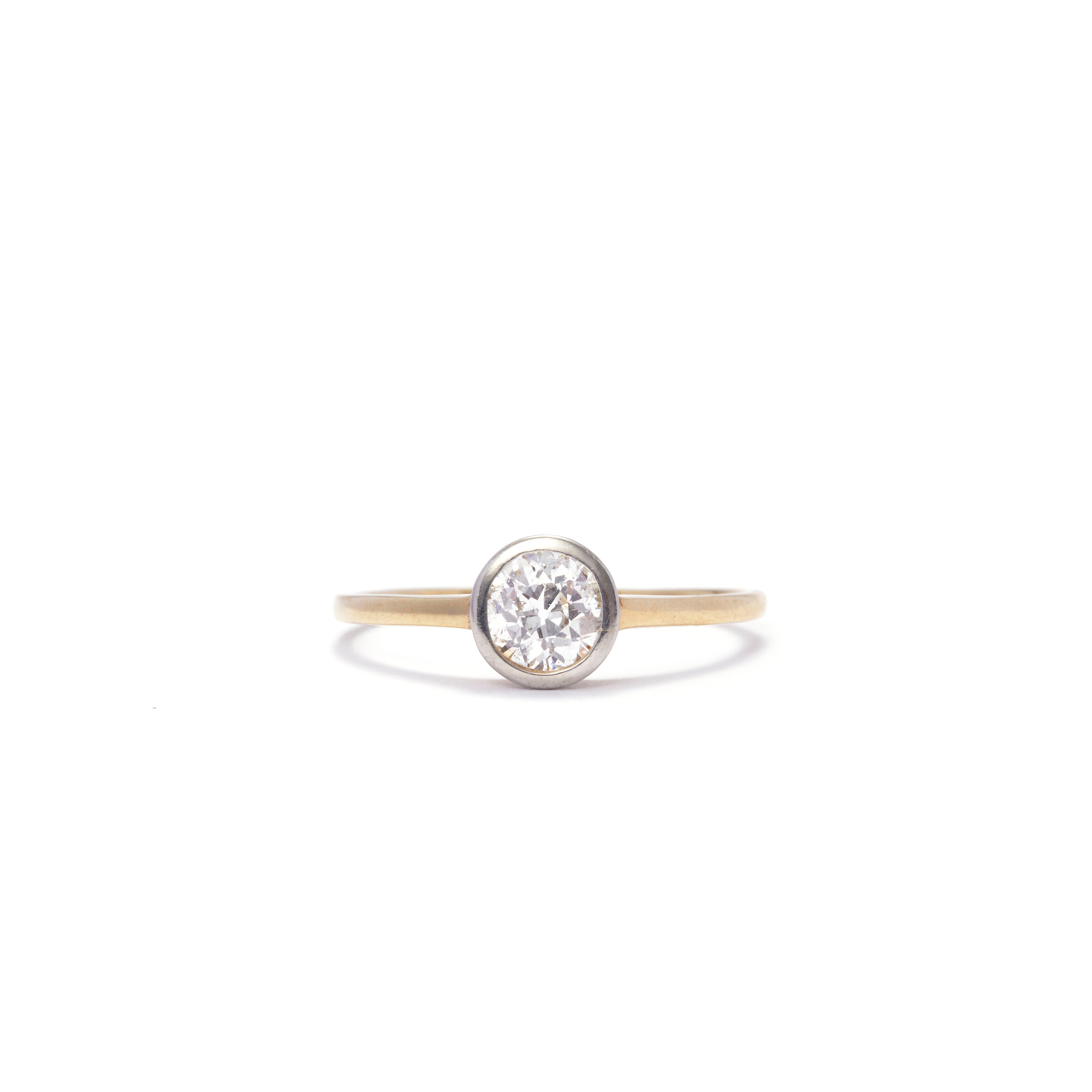 Old European Cut Diamond Bezel Ring – Ashley Zhang Jewelry